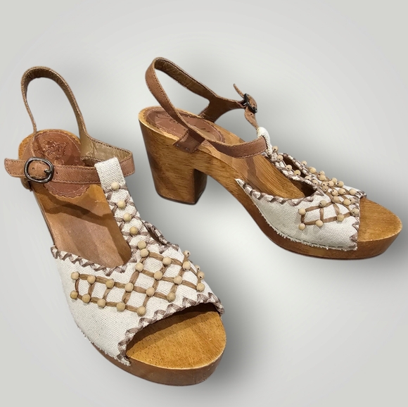 Miss Albright | Shoes | Miss Albright Anthropologie Wooden Platform ...